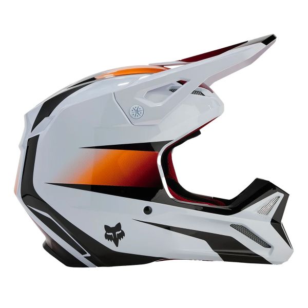 Helmet FOX V1 Flora White Black ready to ship | iCasque.co.uk
