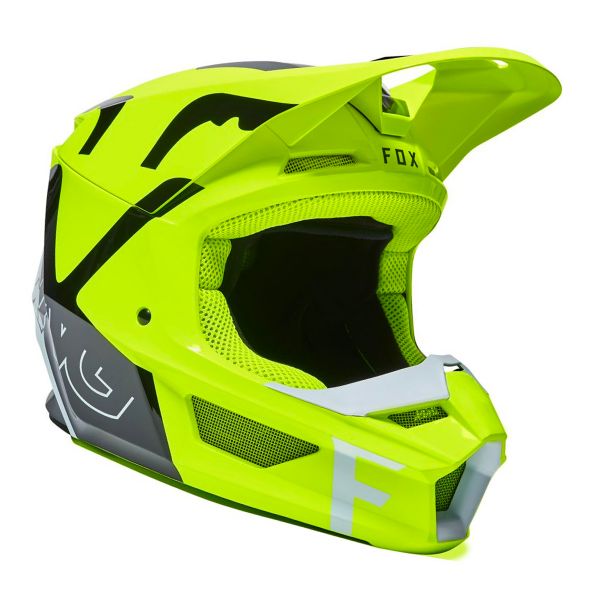 Helmet FOX V1 Skew Fluo Yellow at the best price | iCasque.co.uk