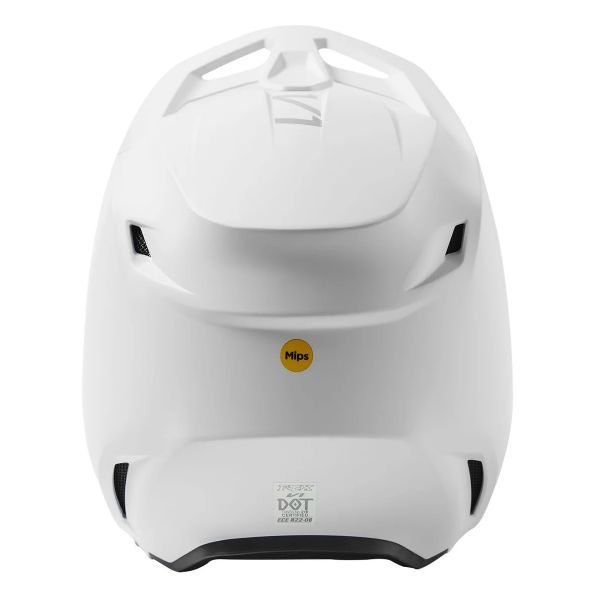 Helmet FOX V1 Solid Matte White ready to ship | iCasque.co.uk