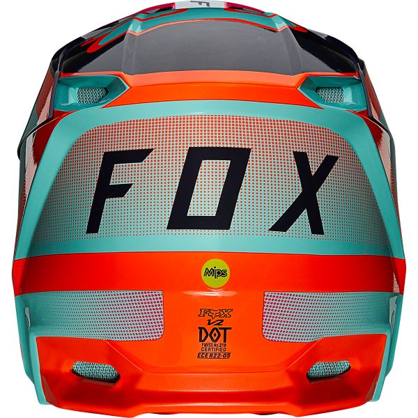 Helmet FOX V2 Voke Aqua ready to ship | iCasque.co.uk
