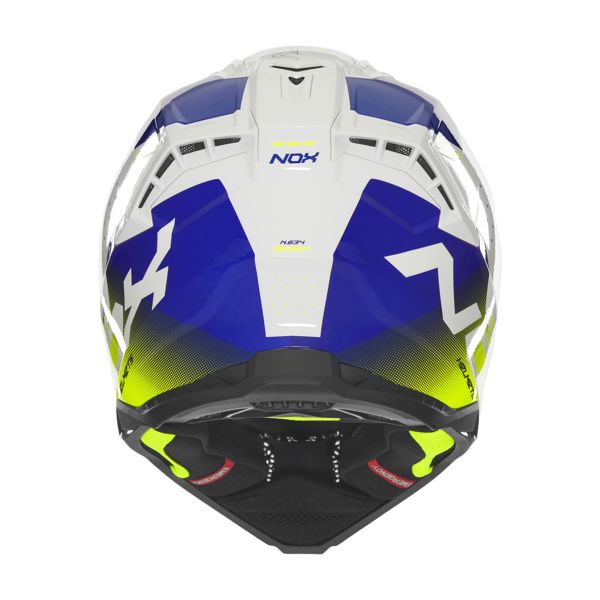 Helmet NOX N634 Gradiant White Blue Yellow in stock | iCasque.co.uk