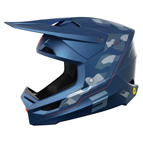 Helmet SHOT Race Battle Blue Matt ready to ship | iCasque.co.uk