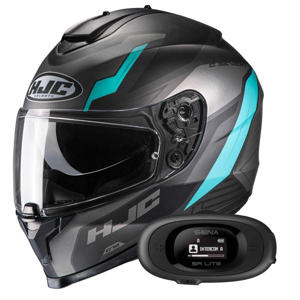 Pack Helmet + Intercom Systems : HJC C70 Silon MC4SF + Kit bluetooth 5R Lite Solo | iCasque.co.uk