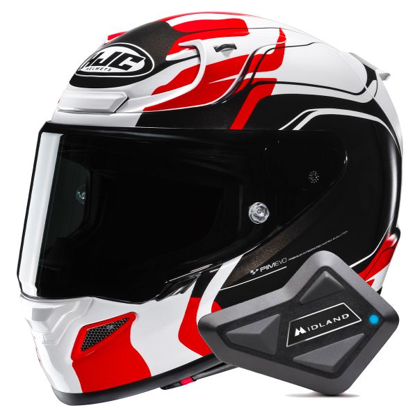 Pack Helmet + Intercom Systems : HJC RPHA 12 Lawin MC1 + Kit Bluetooth BT Mini Single | iCasque ...