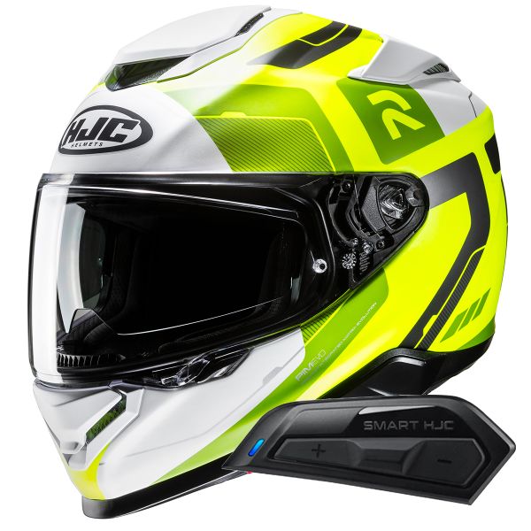 Pack Helmet + Intercom Systems : HJC RPHA71 Cozad MC3HSF + Kit ...