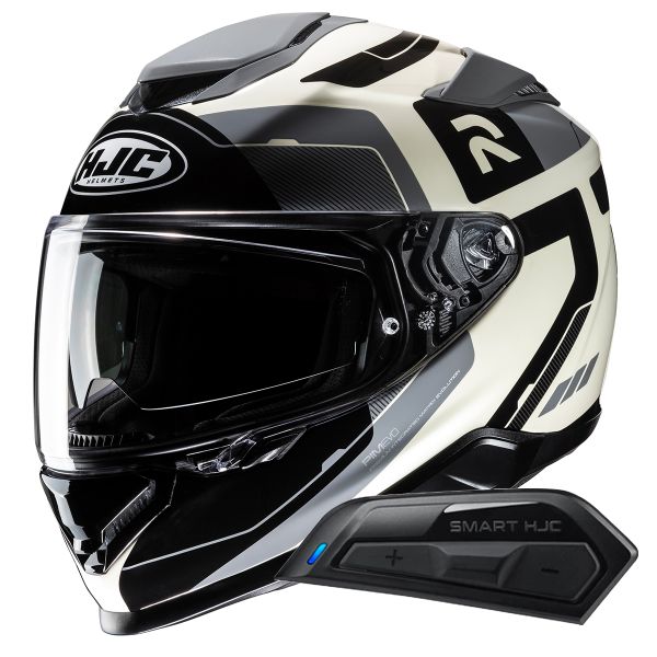 Pack Helmet + Intercom Systems : HJC RPHA71 Cozad MC5 + Kit Bluetooth ...