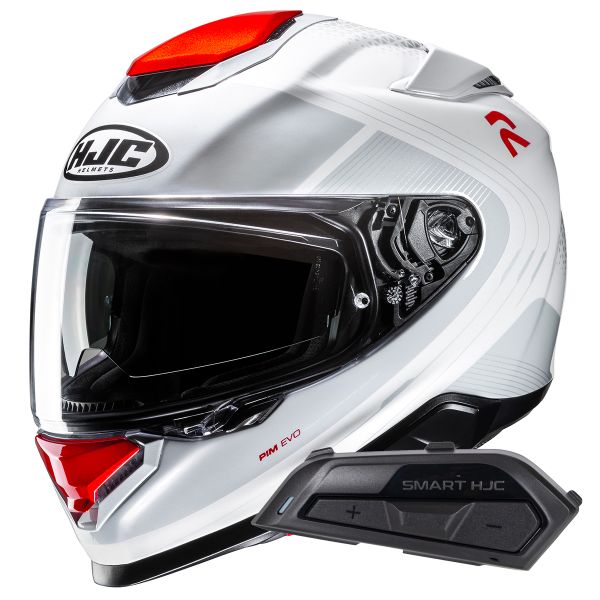 Pack Helmet + Intercom Systems : HJC RPHA71 Frepe MC1 + Kit Bluetooth Smart 21B Flat Black ...