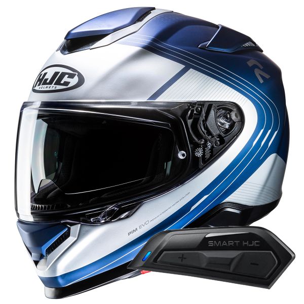 Pack Helmet + Intercom Systems : HJC RPHA71 Frepe MC2SF + Kit Bluetooth ...