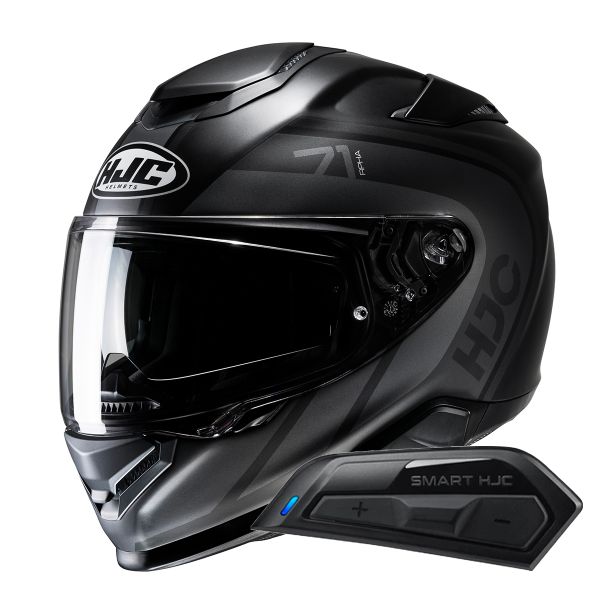 Pack Helmet + Intercom Systems : HJC RPHA71 Mapos MC5SF + Kit Bluetooth ...