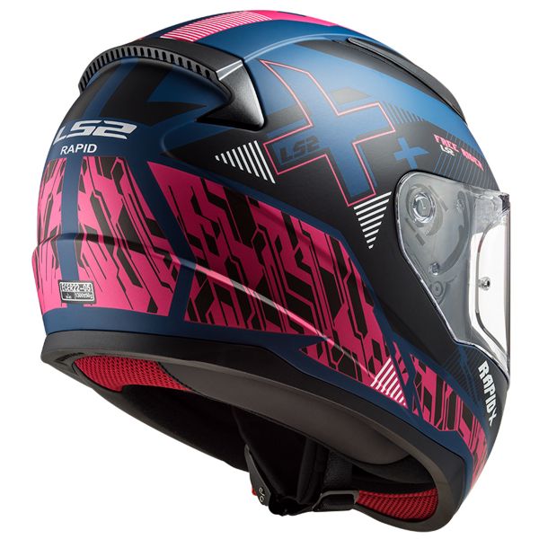 Helmet LS2 Rapid Xtreet Matt Blue Purple FF353 at the best price ...