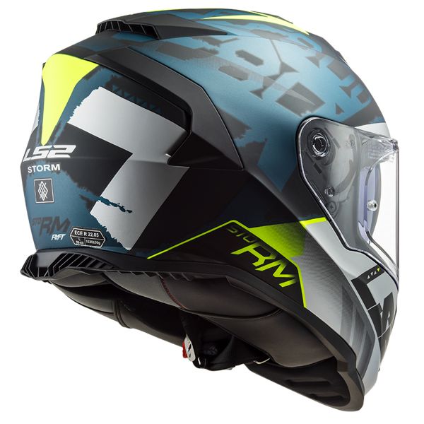 Helmet LS2 Storm Sprinter M. Black Silver Cobalt FF800 at the best ...