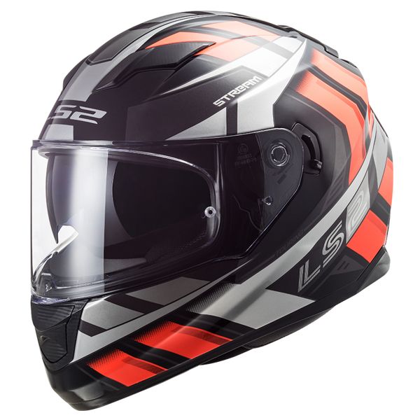 Helmet LS2 Stream Evo Loop Black Fluo Orange FF320 at the best price ...