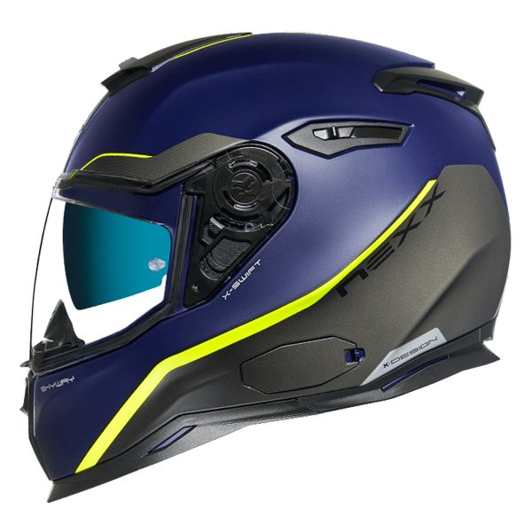 Helmet Nexx SX.100 Skyway Blue Neon Mat ready to ship | iCasque.co.uk