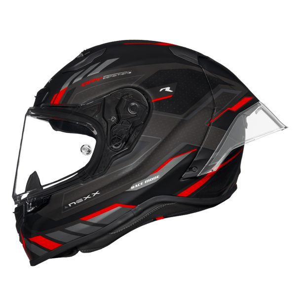 Helmet Nexx X.R3R Precision Black Red Mat ready to ship | iCasque.co.uk