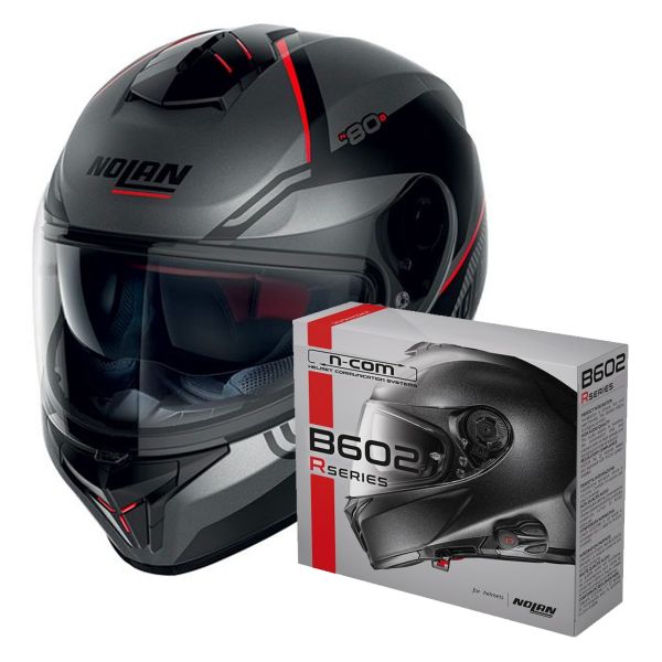 Pack Helmet + Intercom Systems : Nolan N80-8 Astute N-Com 24 ...