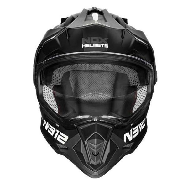Helmet NOX N312 Extend Matt Black White ready to ship | iCasque.co.uk