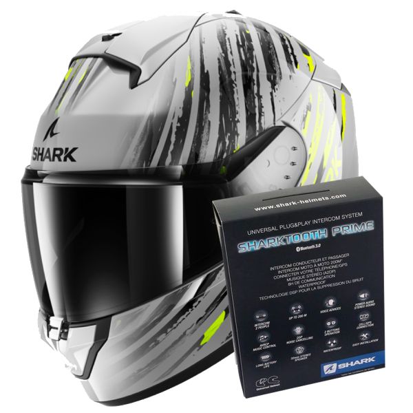 Pack Helmet + Intercom Systems : Shark Ridill 2 Assya SAY + Kit ...