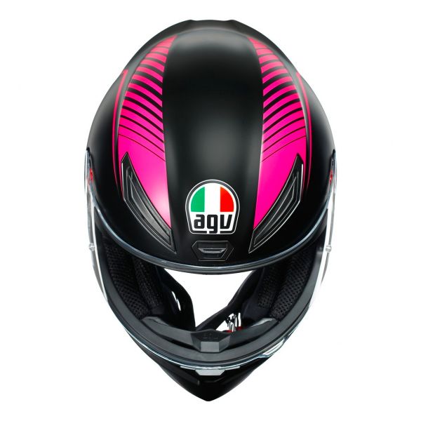 Helmet AGV K1 Warmup Black Pink in stock | iCasque.co.uk