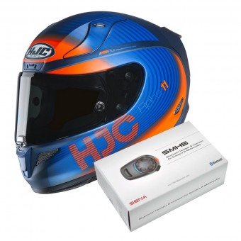 Pack Helmet + Intercom Systems : HJC RPHA 11 Bine MC27SF + Bluetooth ...