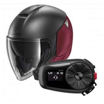 Pack Helmet + Intercom Systems : Shark Citycruiser Dual Blank Mat RAR ...