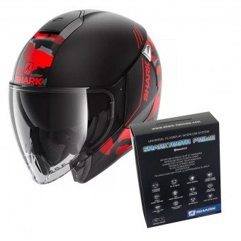 Pack Helmet + Intercom Systems : Shark Citycruiser Genom Mat KRA + Kit ...
