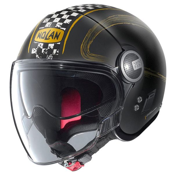 Helmet Nolan N21 Visor Gateway Flat Black Yellow 61 ready to ship ...