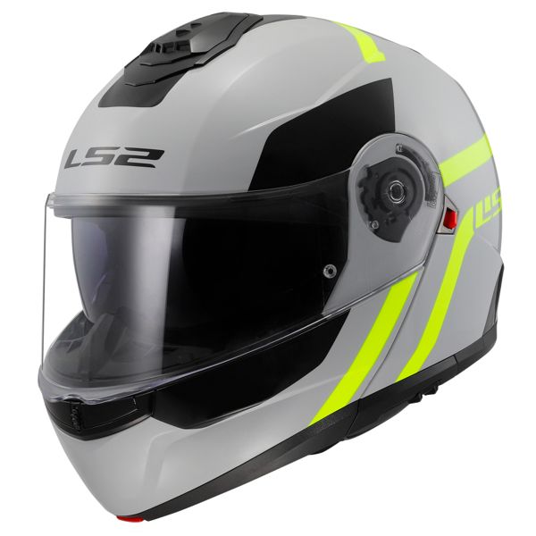 Helmet LS2 Strobe II Autox Grey H-V Yellow FF908 ready to ship ...