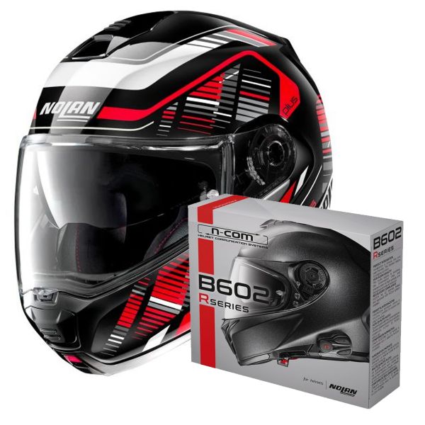 Pack Helmet + Intercom Systems : Nolan N100 5 Plus Starboard N-Com 45 ...