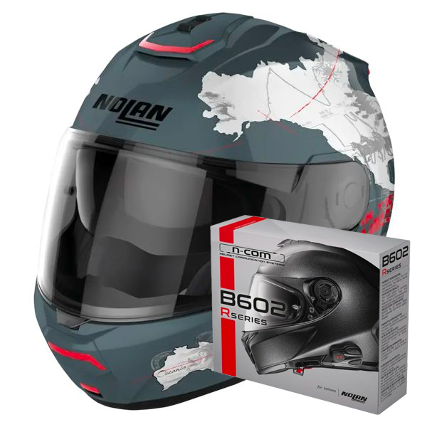 Pack Helmet + Intercom Systems : Nolan N100-6 Legend C-Checa N-Com 30 ...