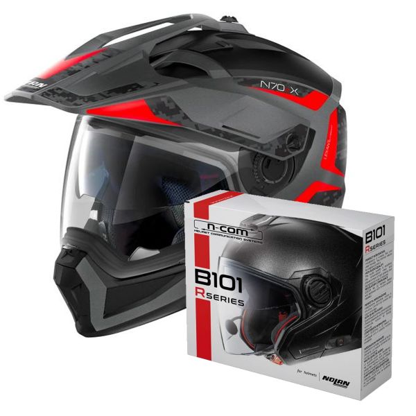 Pack Helmet + Intercom Systems : Nolan N70 2 X Torpedo N-Com 42 ...