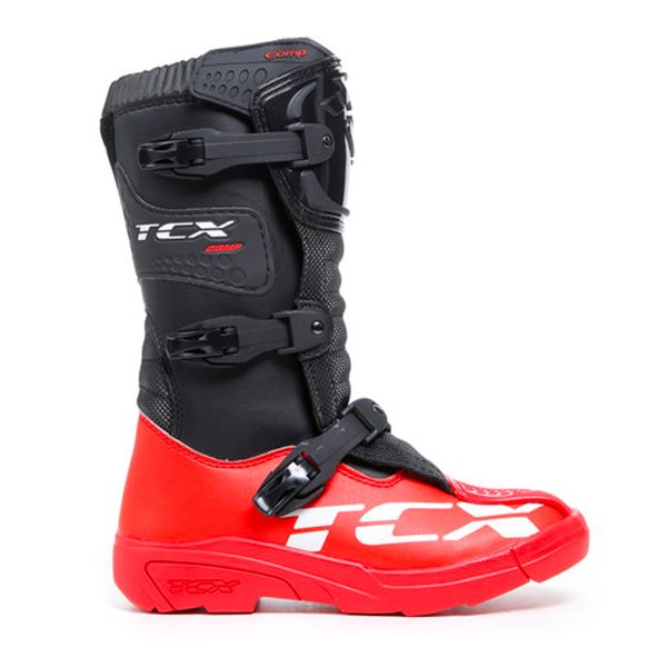 Motocross Boots TCX Comp Kid Black Red at the best price | iCasque.co.uk