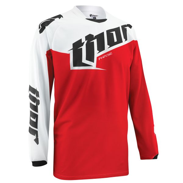 Motocross Jerseys Thor Phase Tilt Red ready to ship | iCasque.co.uk