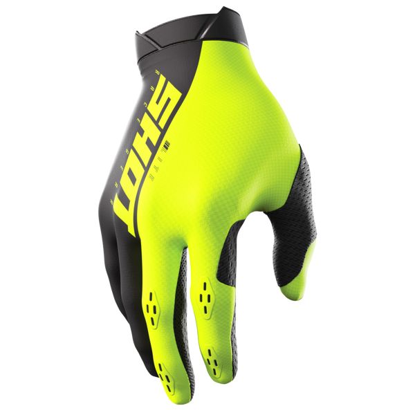 Motocross Gloves SHOT Lite Neon Yellow in stock | iCasque.co.uk