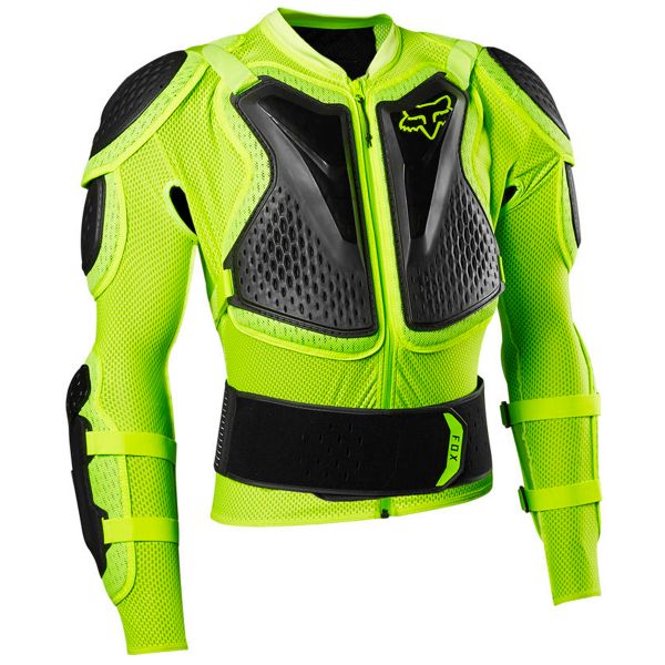 Chest Protector FOX Titan Sport Jacket Fluo Yellow at the best price ...