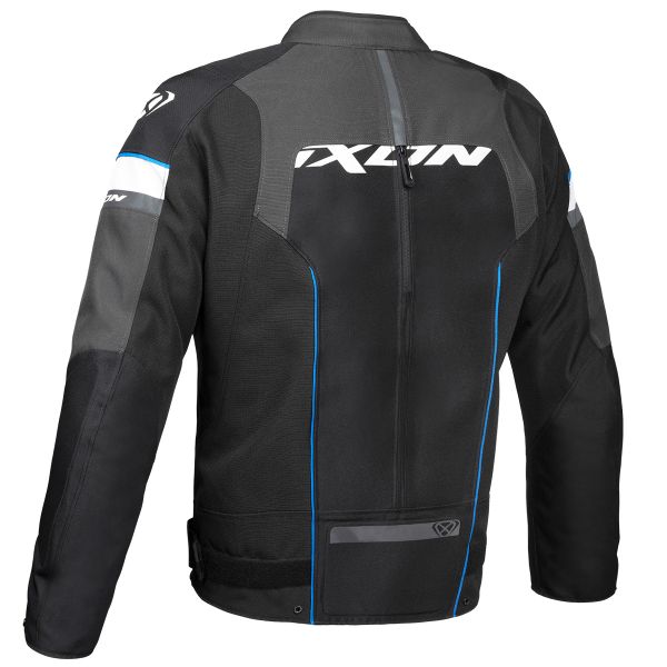 Motorcycle jacket Ixon Allroad Black Anthracite Blue ready to ship ...