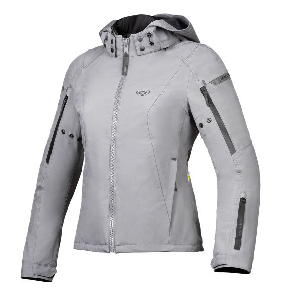 Motorcycle jacket Ixon Burning Lady Grey ready to ship | iCasque.co.uk
