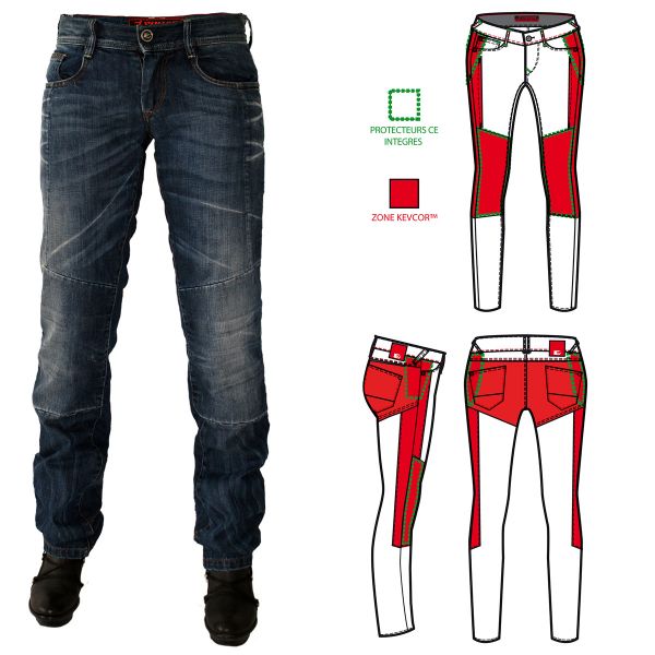 Pants Esquad Louisy Road Blue in stock | iCasque.co.uk